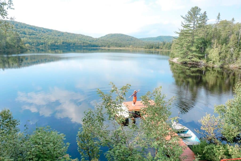 Un weekend au bord d'un lac au Quebec - Maison avec ponton au canada